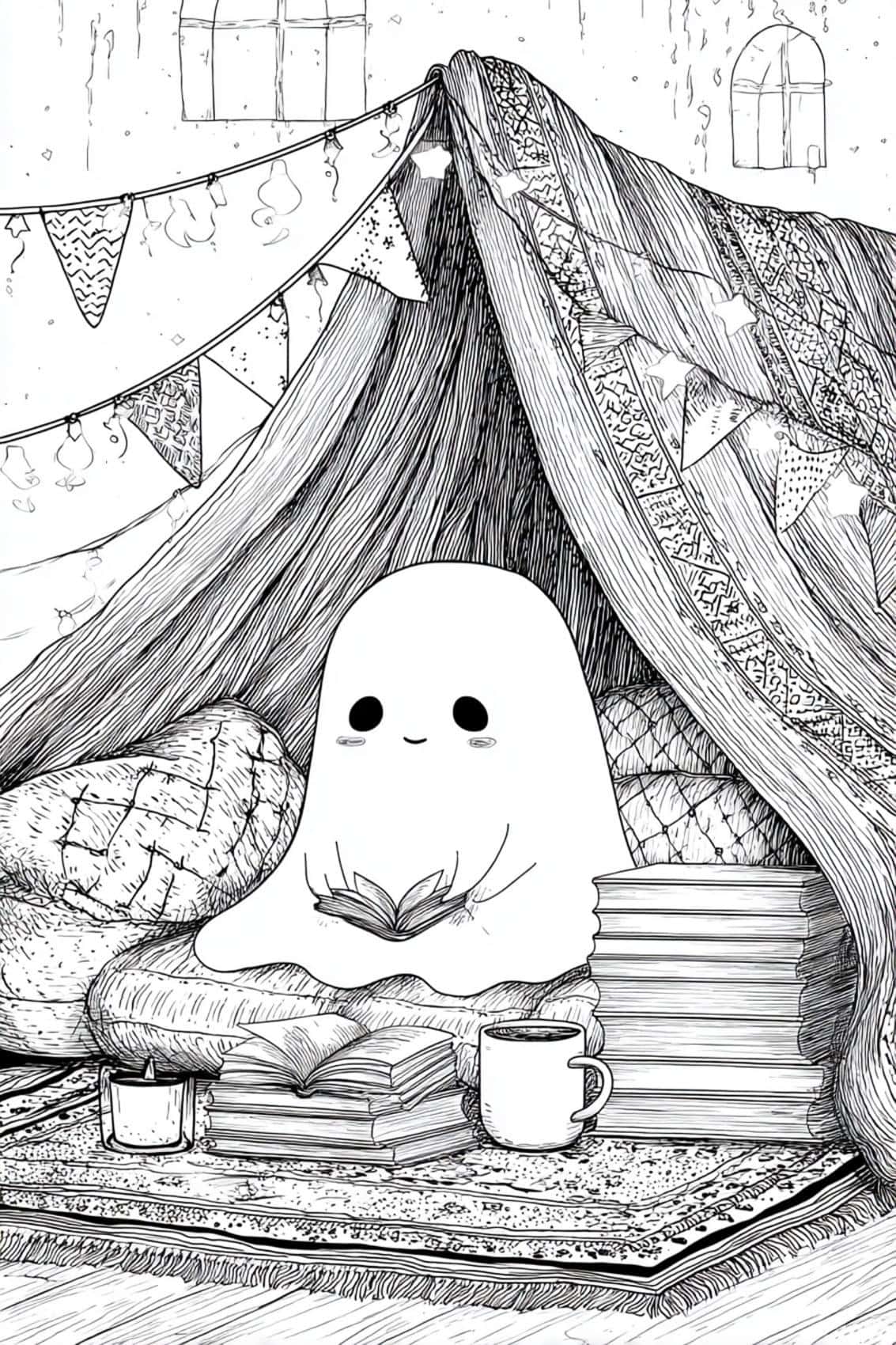 25+ Free Printable Ghost Coloring Pages (Wickedly Cute & Spooky Fun!)