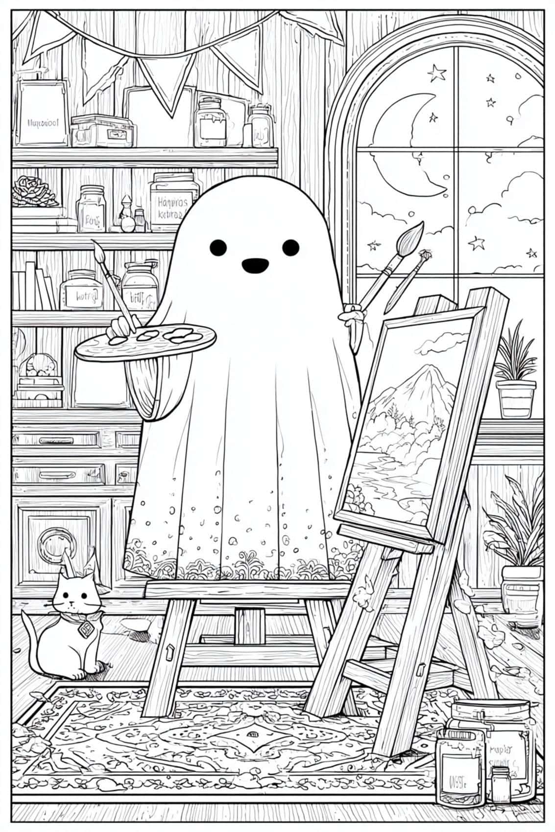 25+ Free Printable Ghost Coloring Pages (Wickedly Cute & Spooky Fun!)